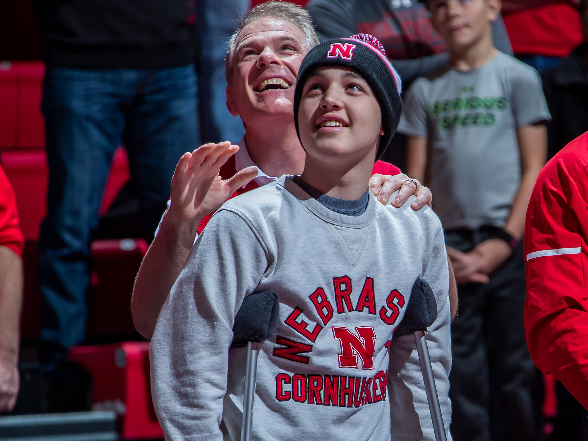 Berger, Huskers Connect With Local Wrestler - University of Nebraska ...