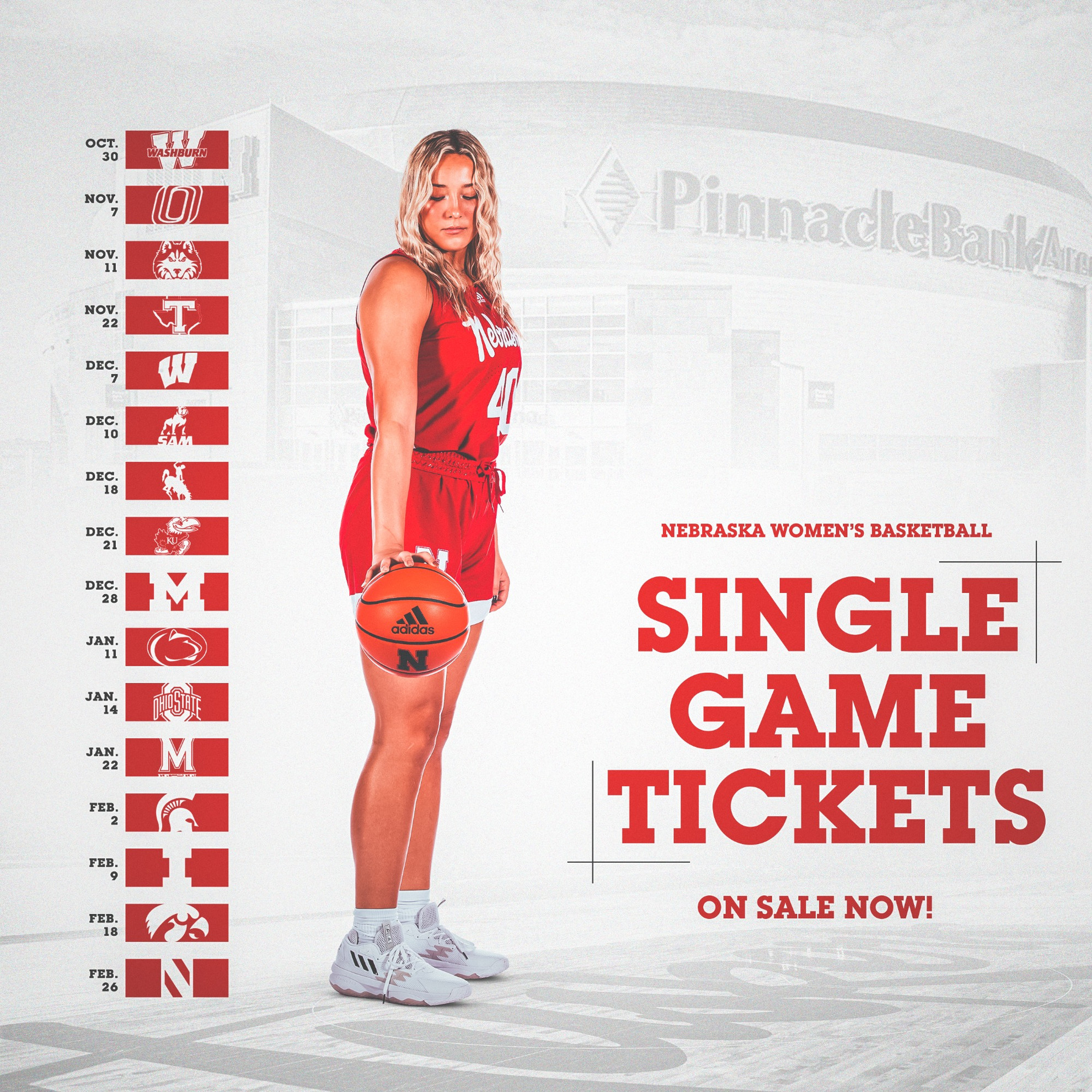 Women's Hoops Single-Game Tickets On Sale - University of Nebraska ...