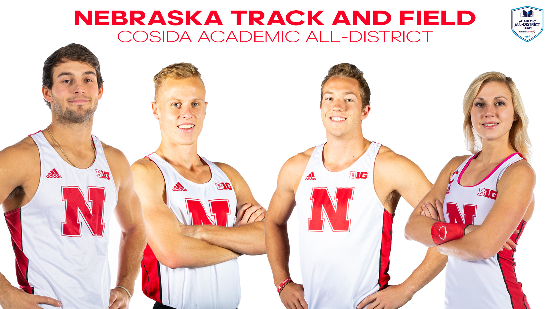 Four Huskers Named Academic All-District - University of Nebraska - Official Athletics Website