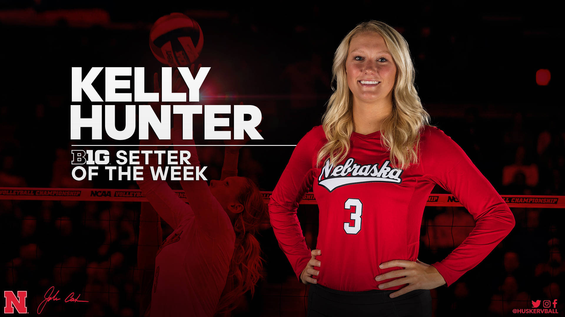Kelly Hunter - Volleyball 2017 - University of Nebraska - Official ...
