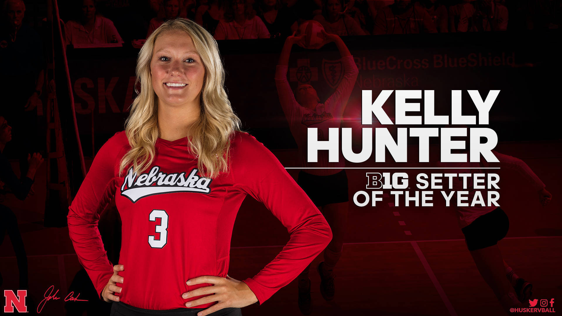 Kelly Hunter - Volleyball 2017 - University of Nebraska - Official ...