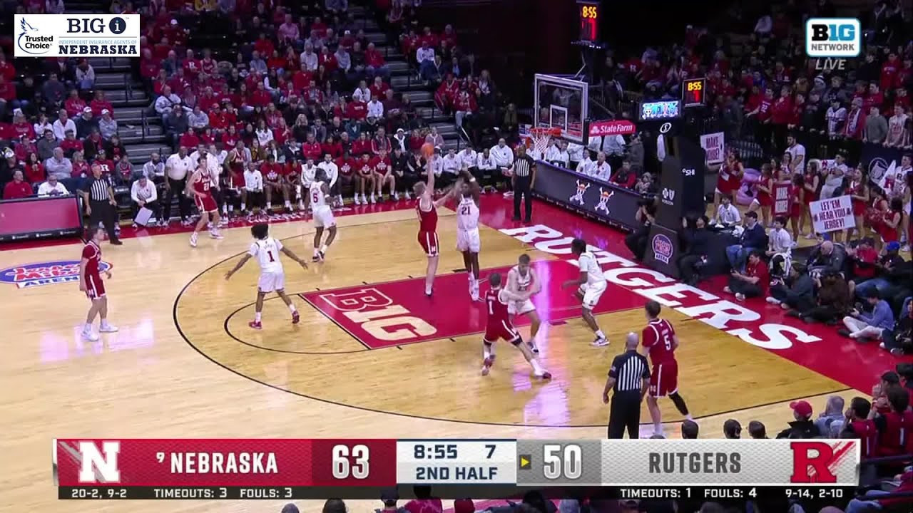 Nebraska Cornhuskers Highlights against the Rutgers Scarlet Knights ...