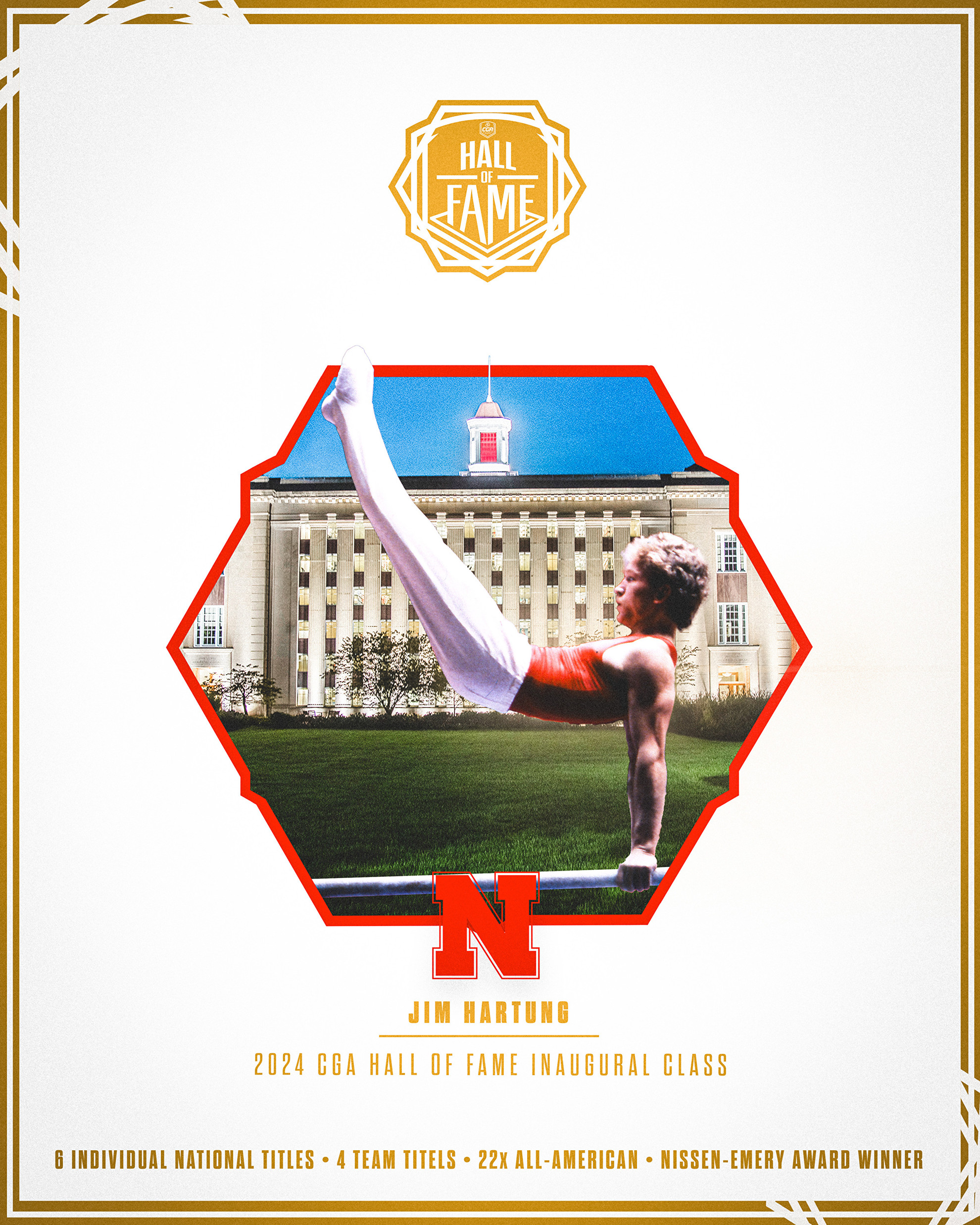 Husker Gymnastics LEGEND Jim Hartung Inducted into CGA Hall of Fame ...