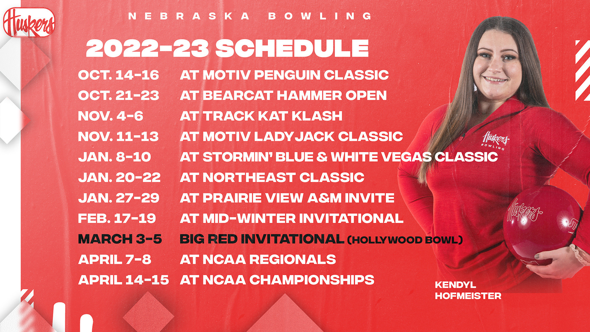 Huskers Announce 2022-23 Bowling Slate - University of Nebraska ...