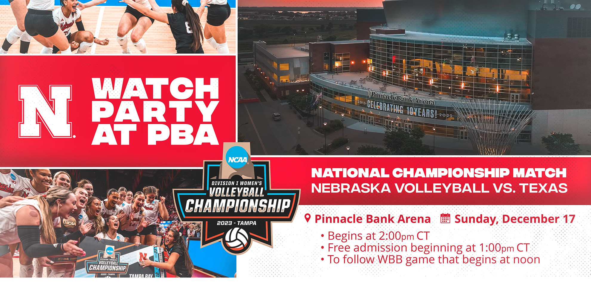 Nebraska Hosts Volleyball Watch Party at PBA - University of Nebraska ...