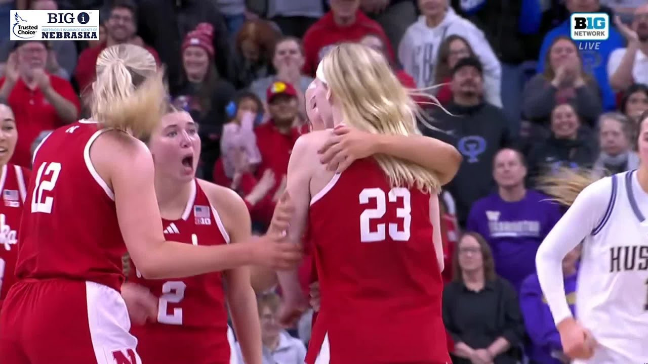 Nebraska Women's Basketball takes down the Washington Huskies on the ...